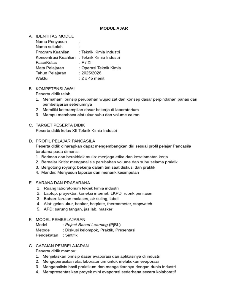 Modul Ajar Otk | PDF