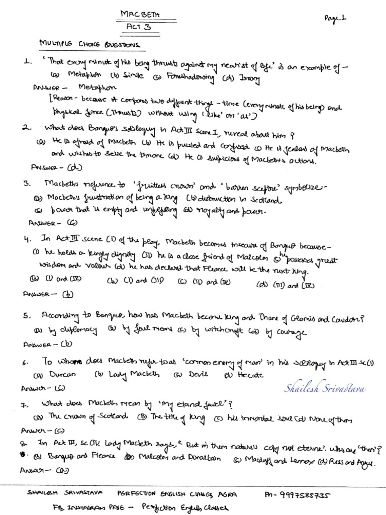 Act 3 | PDF