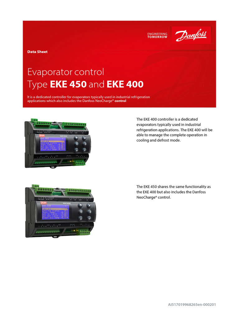EKE 400/450 Evaporator Control Manual | PDF | Relay | Power Supply