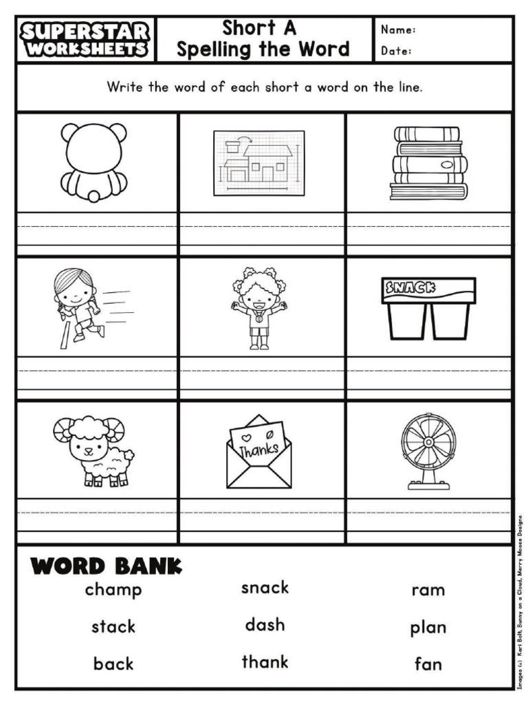 Spelling Words With Short A | PDF