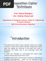 Transposition Techniques | PDF | Cipher | Encryption