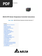 Delta DTC1000/2000 Manual Guide | PDF | Thermocouple | Switch