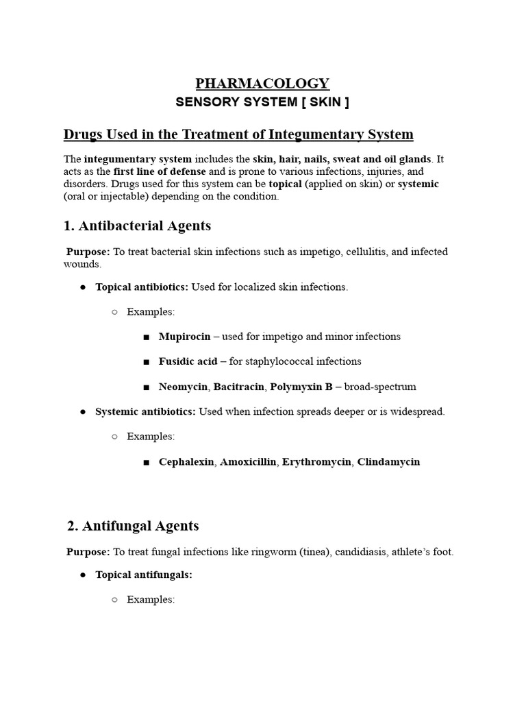 Essential Drugs for Skin Treatment | PDF | Topical Medication | Dermatitis