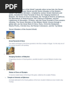 7 Wonders of The World | PDF