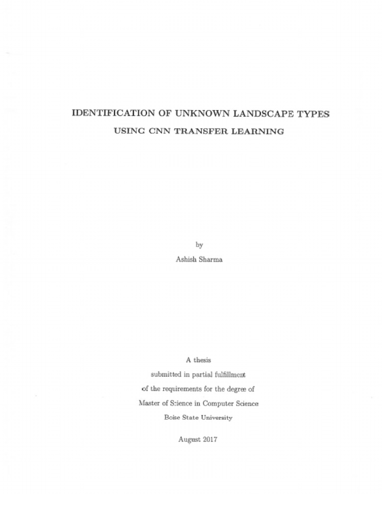 Identification of Unknown Landscape Types Using CNN Transfer Lear | PDF ...