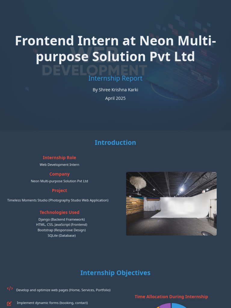 Web Development Internship at Neon | PDF | Web Development | World Wide Web