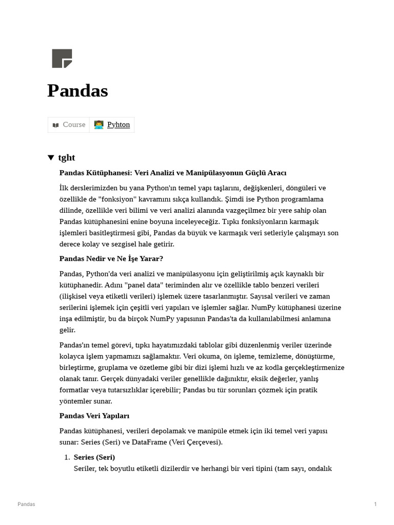 Pandas | PDF