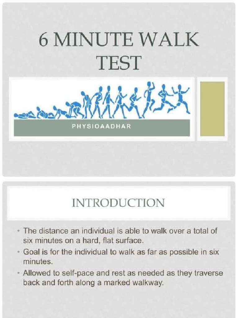 6 Minute Walk Test | PDF
