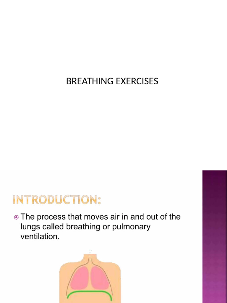 Breathing Exercise | PDF