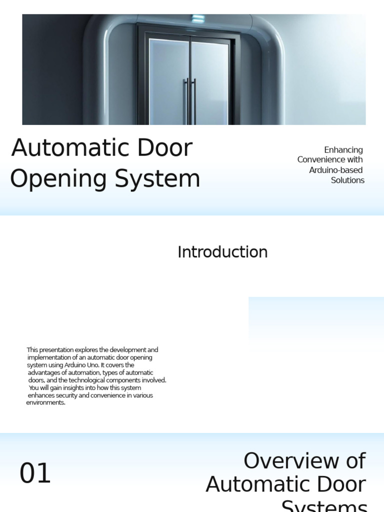 Automatic Door Opening System | PDF | Arduino | Automation