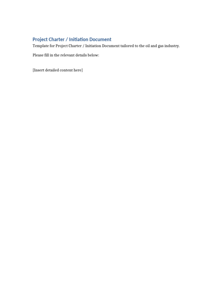 Oil and Gas Project Management Templates | PDF