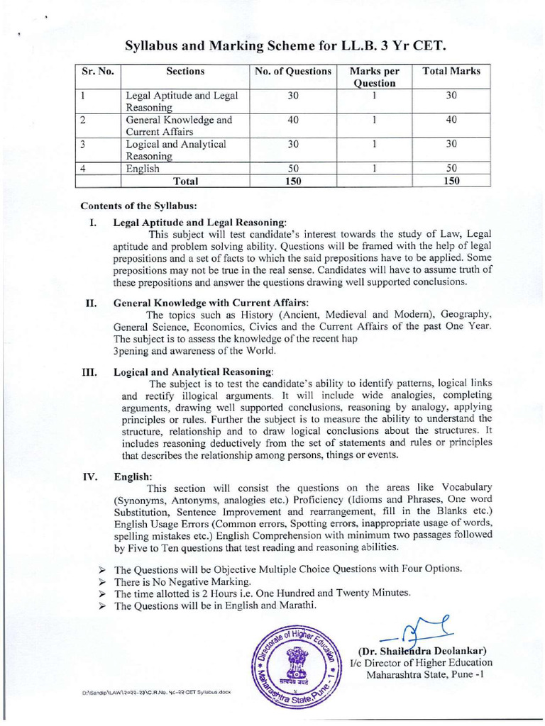 Cet Syllabus | PDF