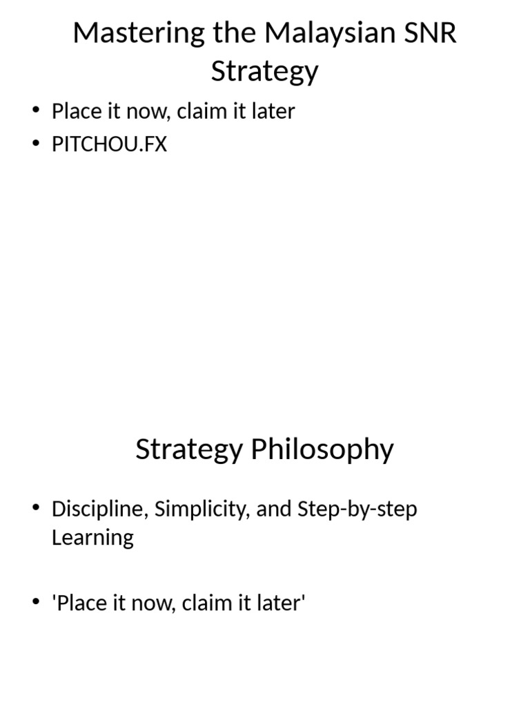 Malaysian SNR Strategy Presentation | PDF