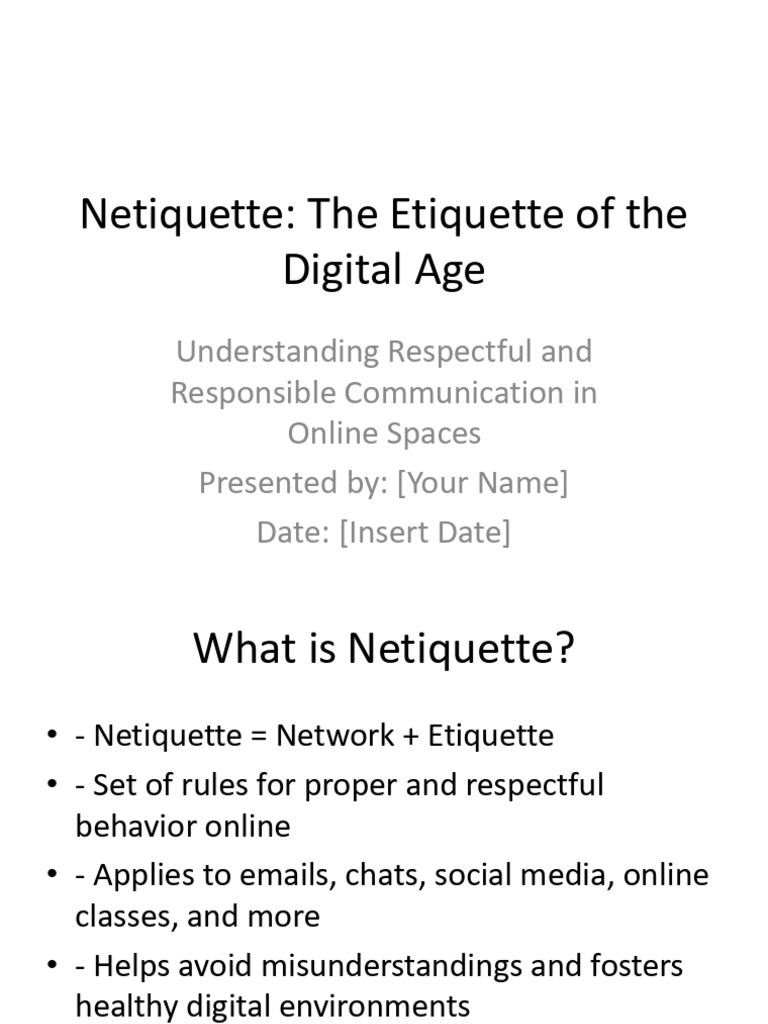 Examples of Poor Netiquette | PDF | Information Age | Human Communication