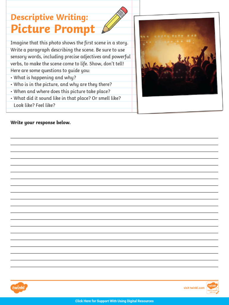 Descriptive Writing Photo Prompts | PDF