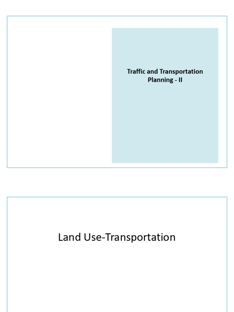 Land Use and Transportation Planning | PDF | Cost Of Living | Transport
