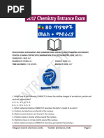 Qubee Academy Chemistry Exam Guide | PDF | Reaction Rate | Chemical ...