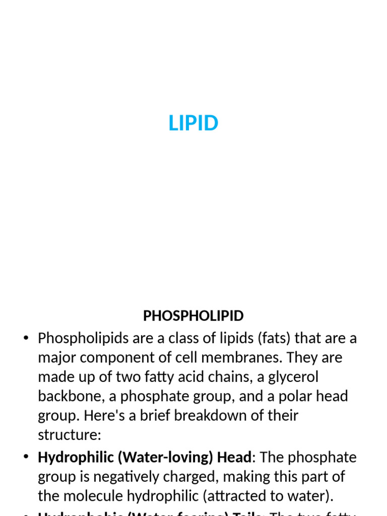 Understanding Phospholipids in Cell Membranes | PDF | Cholesterol ...