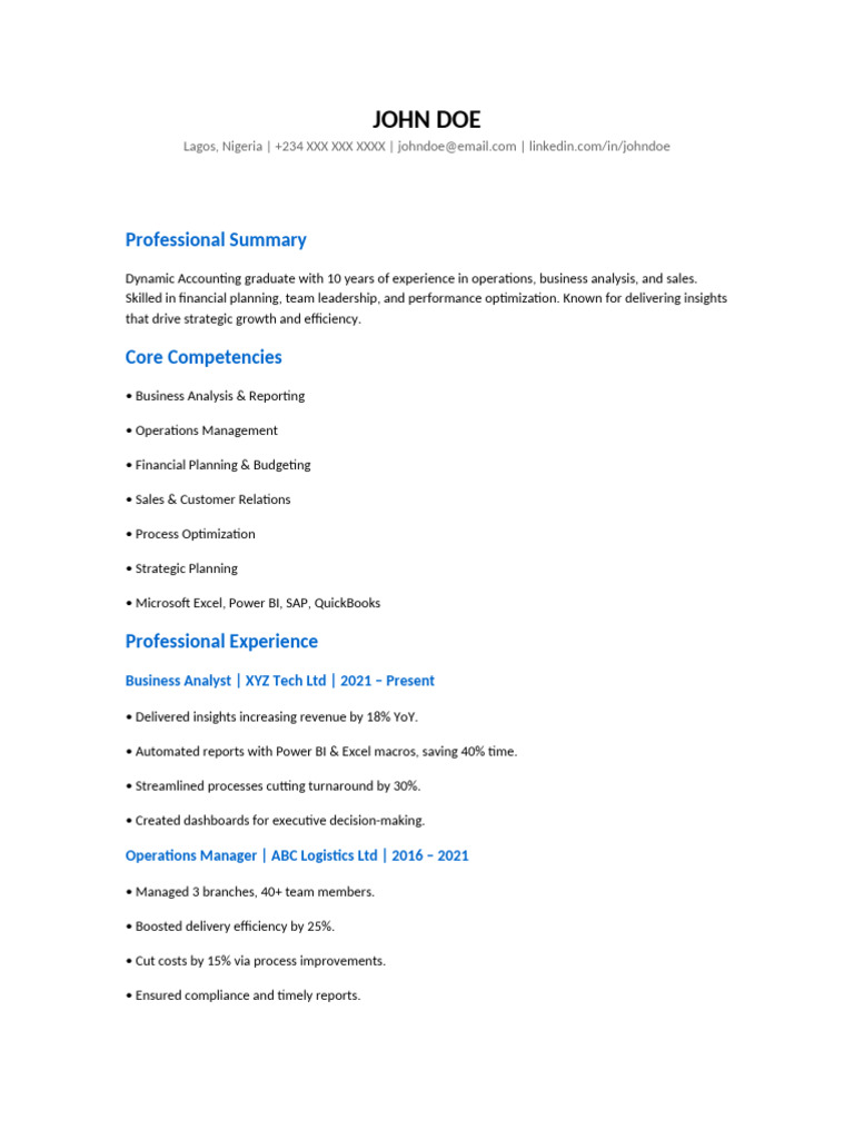 Modern CV Sample | PDF