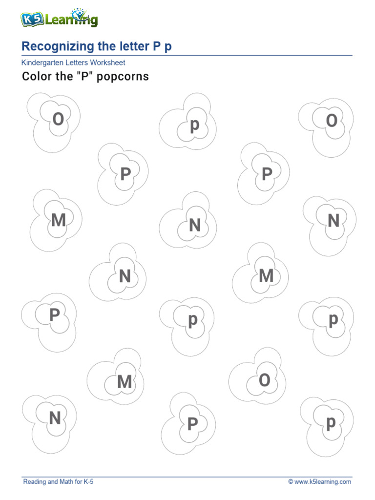 Recognizing The Letter P P | PDF