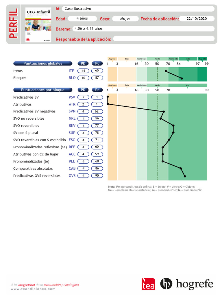 CEG Infantil Ejemplo | PDF