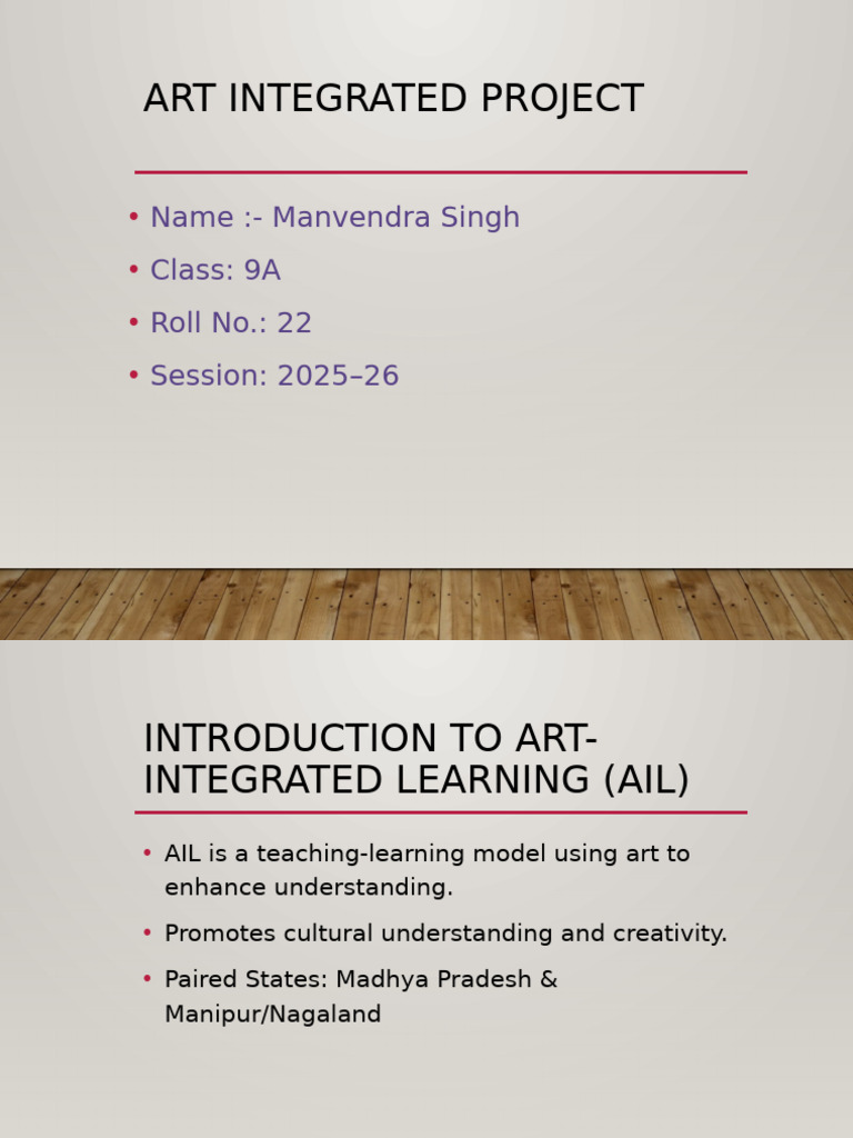 Madhya Pradesh Art Integrated Project | PDF