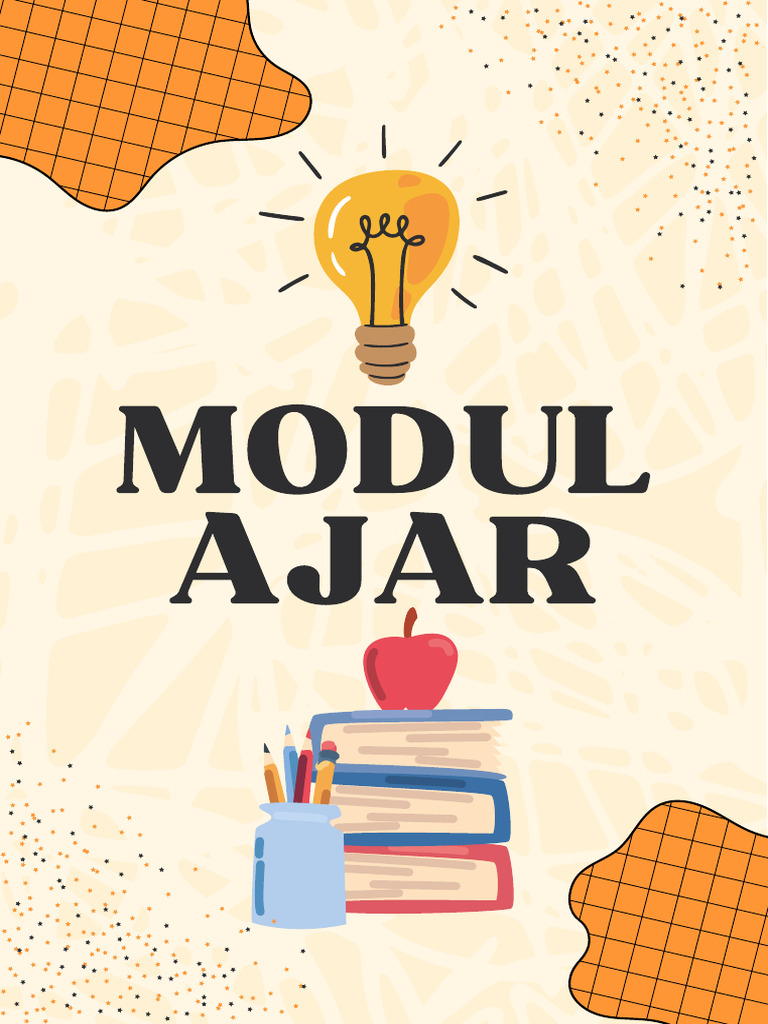 Kuning Hitam Minimalis Sampul Modul Ajar A4 Dokumen | PDF