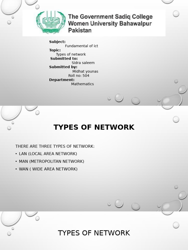 Types of Network and Network | PDF