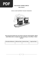 Diesel Fuel Receiving and Issuance Procedure | PDF | Flow Measurement ...