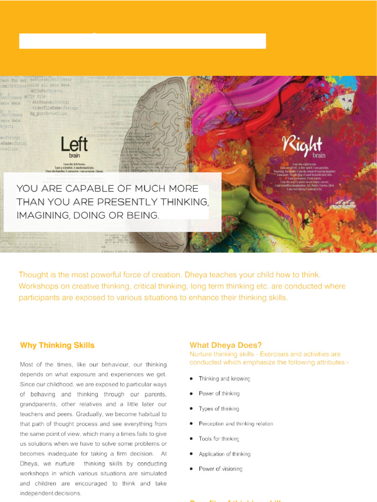 Thinking Skills | PDF