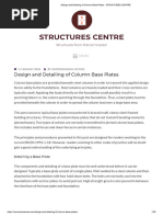 Base Plate Thickness Design Guidelines | PDF
