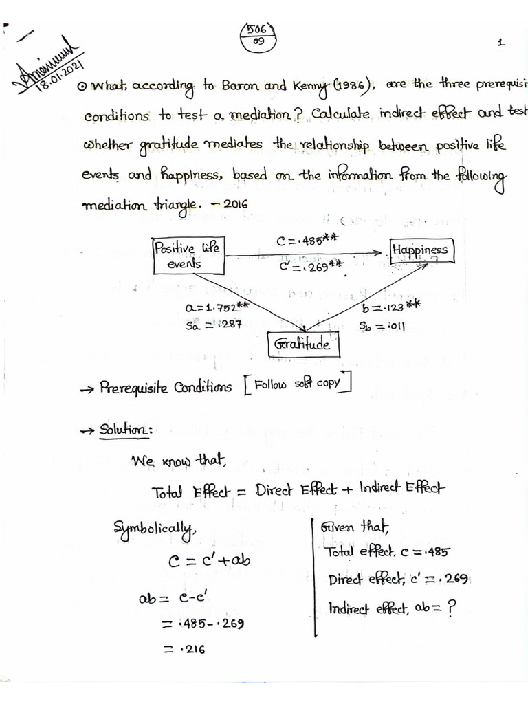 Mediation & Moderation Analysis | PDF