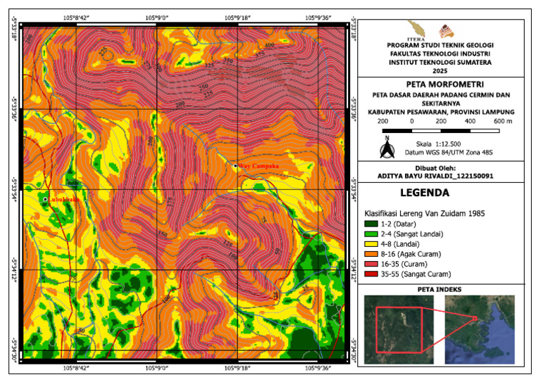 Peta Morfometri Bayu | PDF