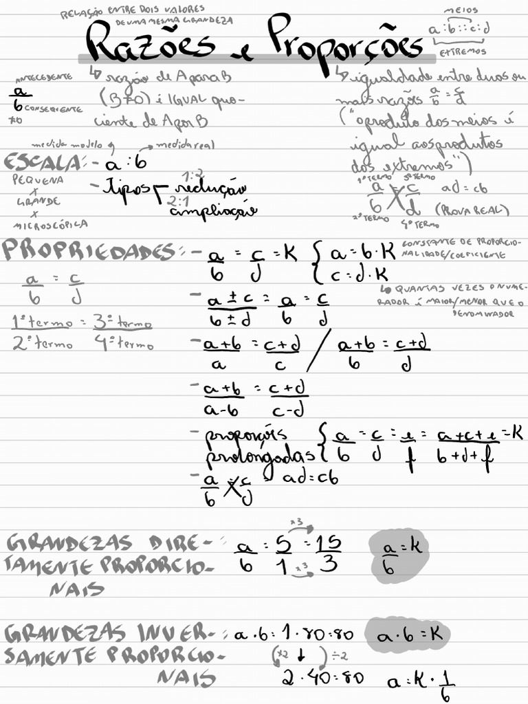 Razões e Proporções 221123 140539 | PDF