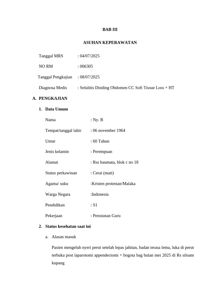 Seminar Ruangan Asoka Sampai Intervensi | PDF