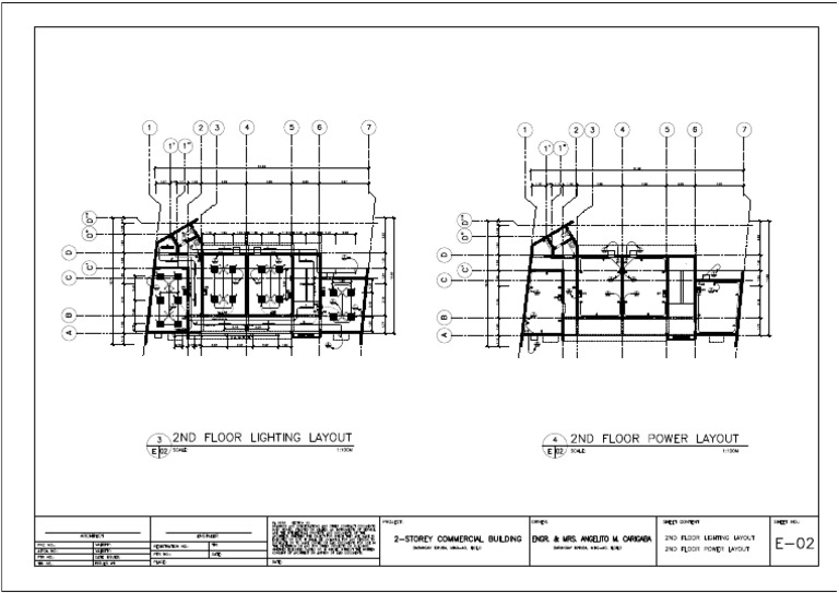 2sample Electrical Layouts For Power Outlets Layout and Lighting Layout ...