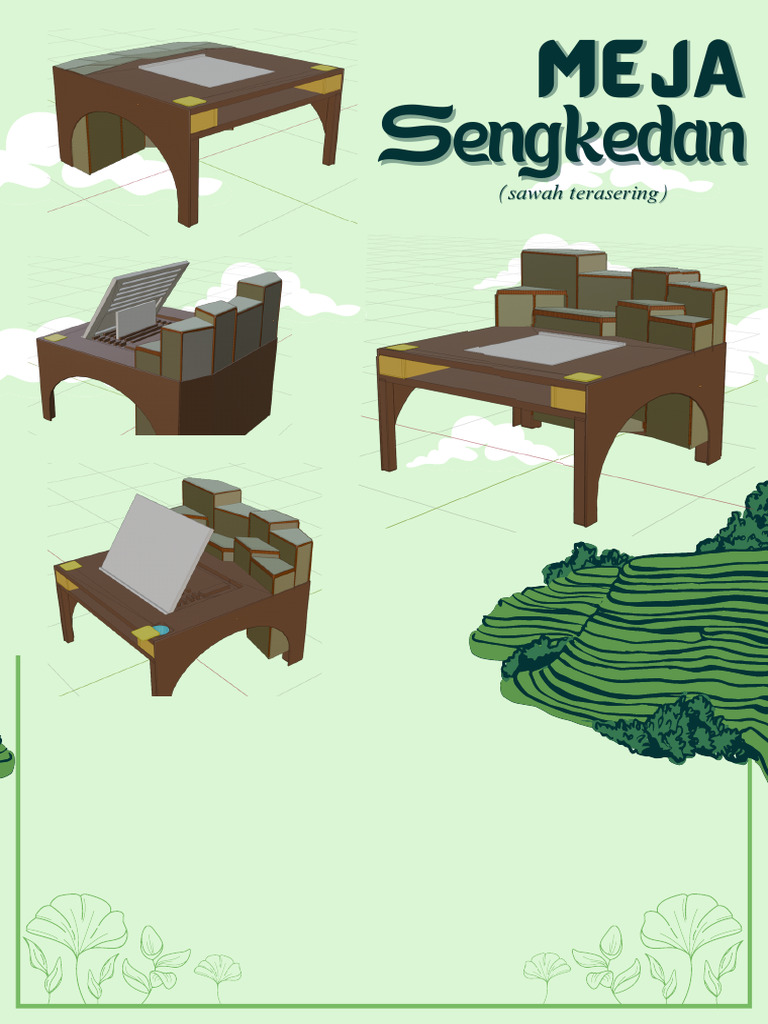 Green Illustrative Banaue Rice Terraces Travel Instagram Post (Double ...