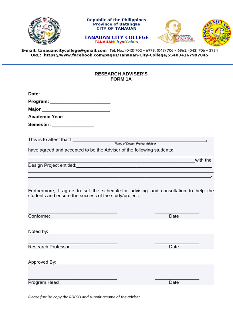 Form 1a Advisers Form | PDF