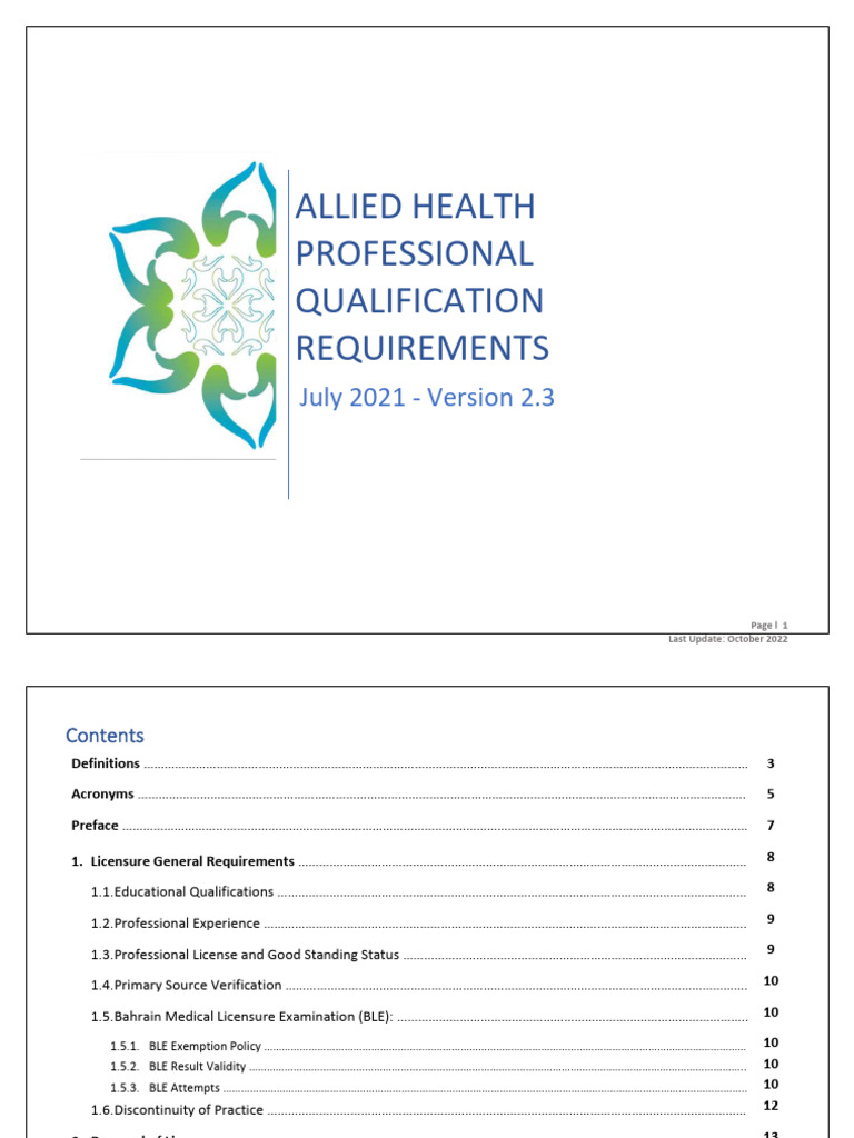 Bahrain - (NHRA) Allied PQR July 2021 - Version 2.3 - UD NOV 22 | PDF ...