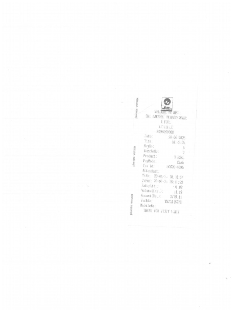 Diesel Bill | PDF