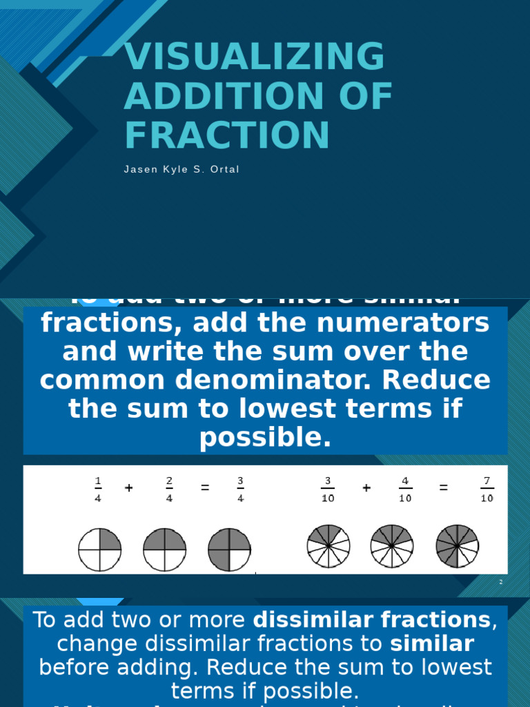 Visualizing Addition of Fraction | PDF | Division (Mathematics ...