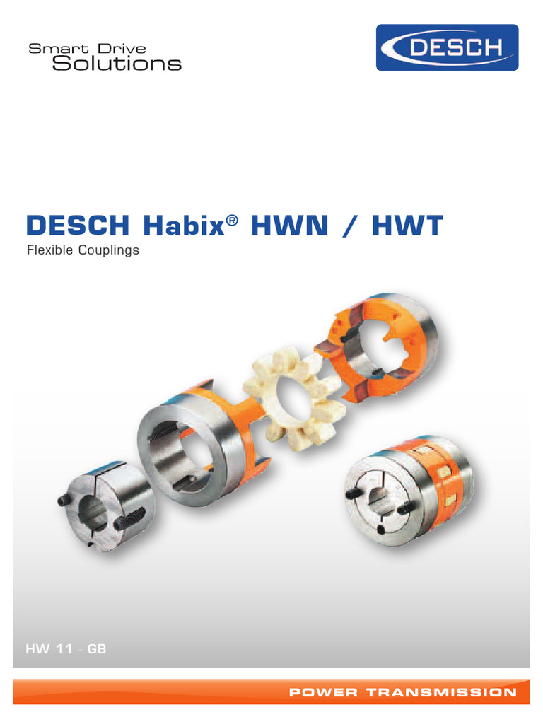 DESCH Habix® Couplings Overview | PDF | Pump | Mechanical Engineering
