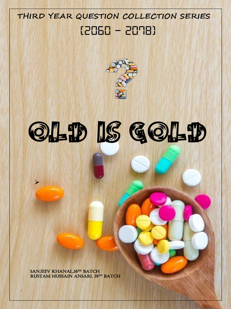 Third Year Pharmacy Question Bank | PDF | Pharmaceutical Formulation ...
