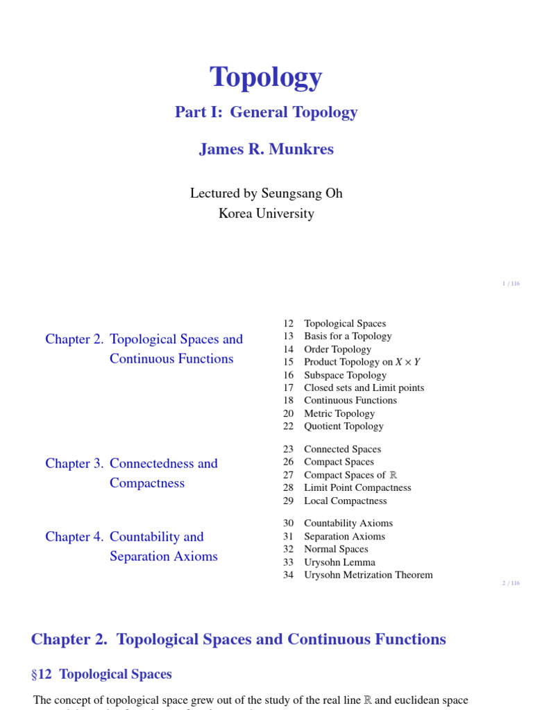 Oh Topology | PDF | Compact Space | Continuous Function
