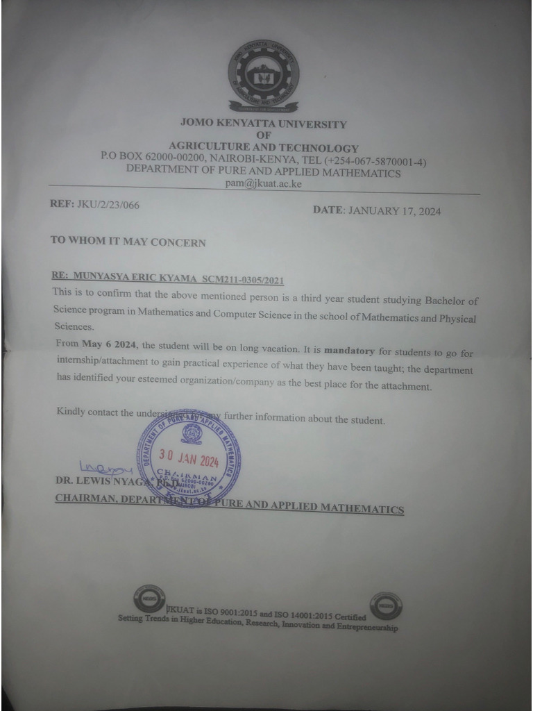 Attachment Letter | PDF