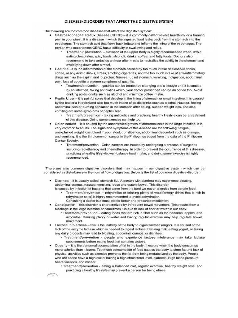 Diseases Digestive System | PDF