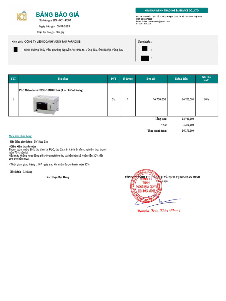 BG 01 Vung Tau Paradise | PDF