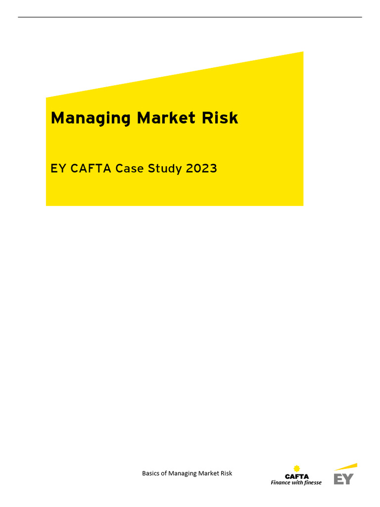 EY CAFTA Case Study 2023 Market Risk | PDF | Risk | Financial Modeling