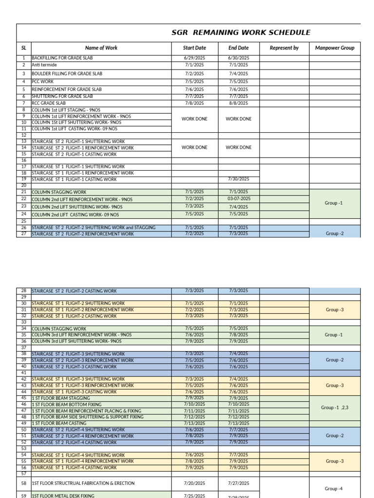 SGR Total Schedule Awipl 21-06-2025 | PDF | Architecture ...