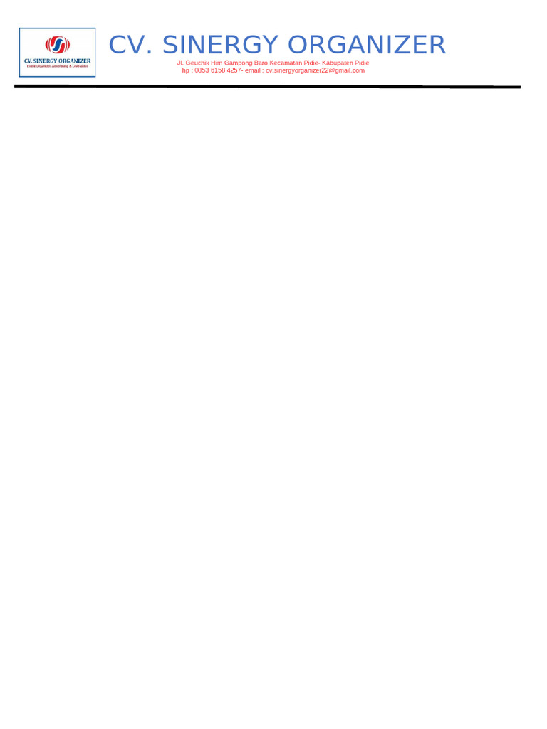 Kop Surat Sinergy | PDF